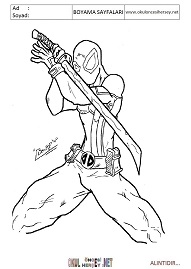 Deadpool BOYAMA SAYFALARI