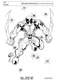 Deadpool BOYAMA SAYFALARI