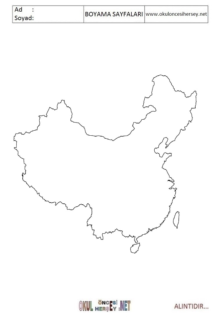 Çin Boyama Sayfaları