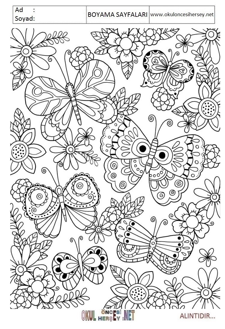 Yetişkin Boyama Sayfaları